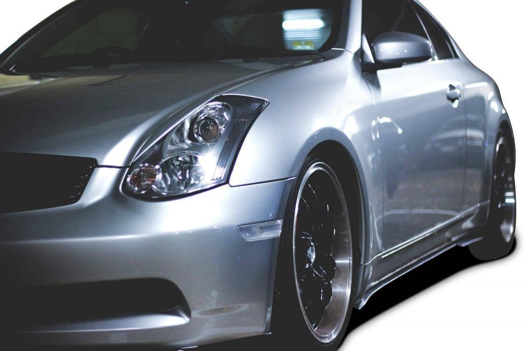 Universal - KBD Style 2 Piece Polyurethane Side Skirt Extensions
