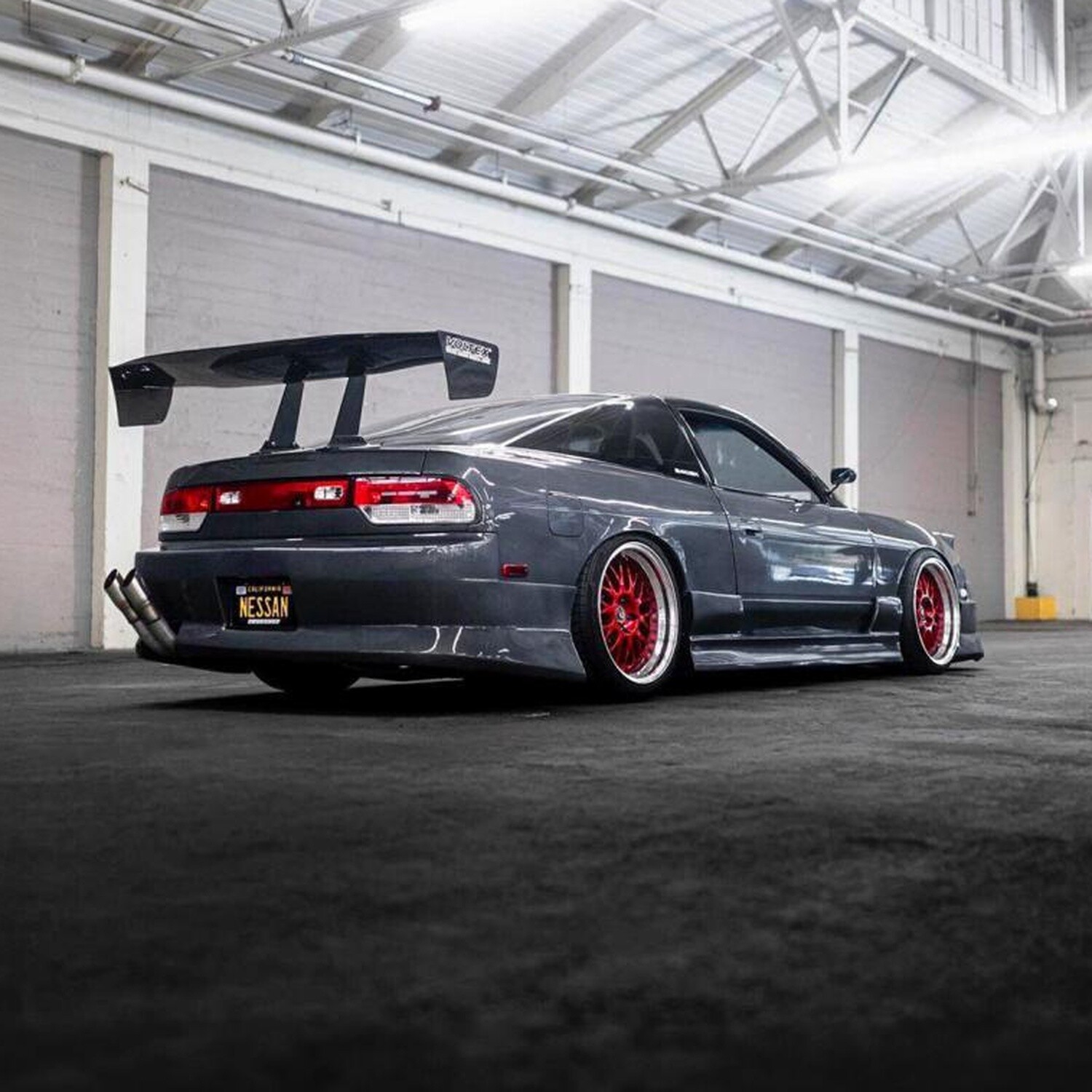 Nissan 240sx HB 1989-1994 BSport2 Style 1 Piece Polyurethane Rear Bumper