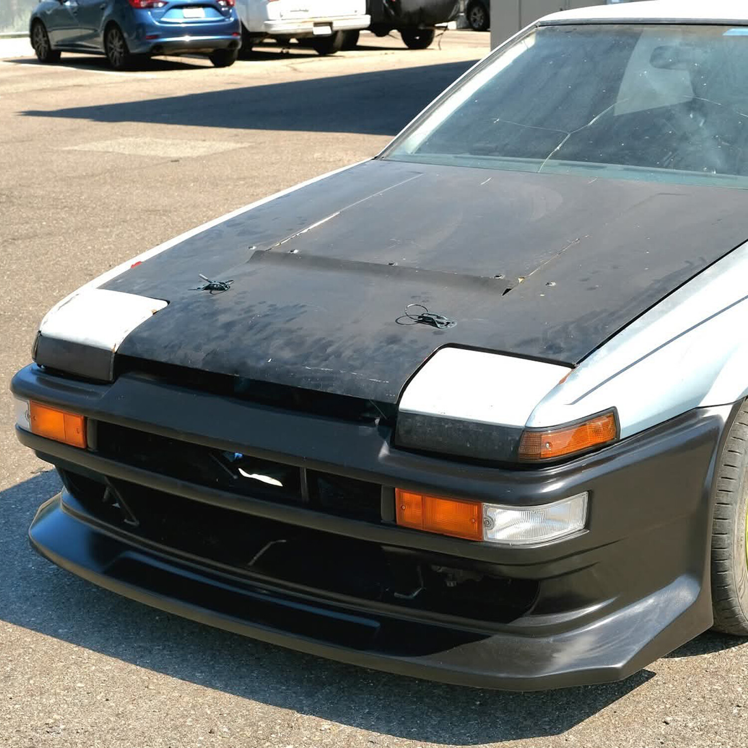 Toyota Corolla 1983-1987 AE86 Blood Style 1 Piece Polyurethane Front Bumper
